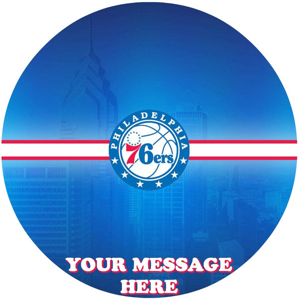Philadelphia 76ers Edible Image Cake Topper Personalized Birthday Shee ...