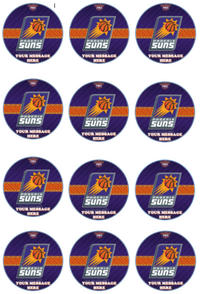 Phoenix Suns Edible Cupcake Toppers (12 Images) Cake Image Icing Sugar ...