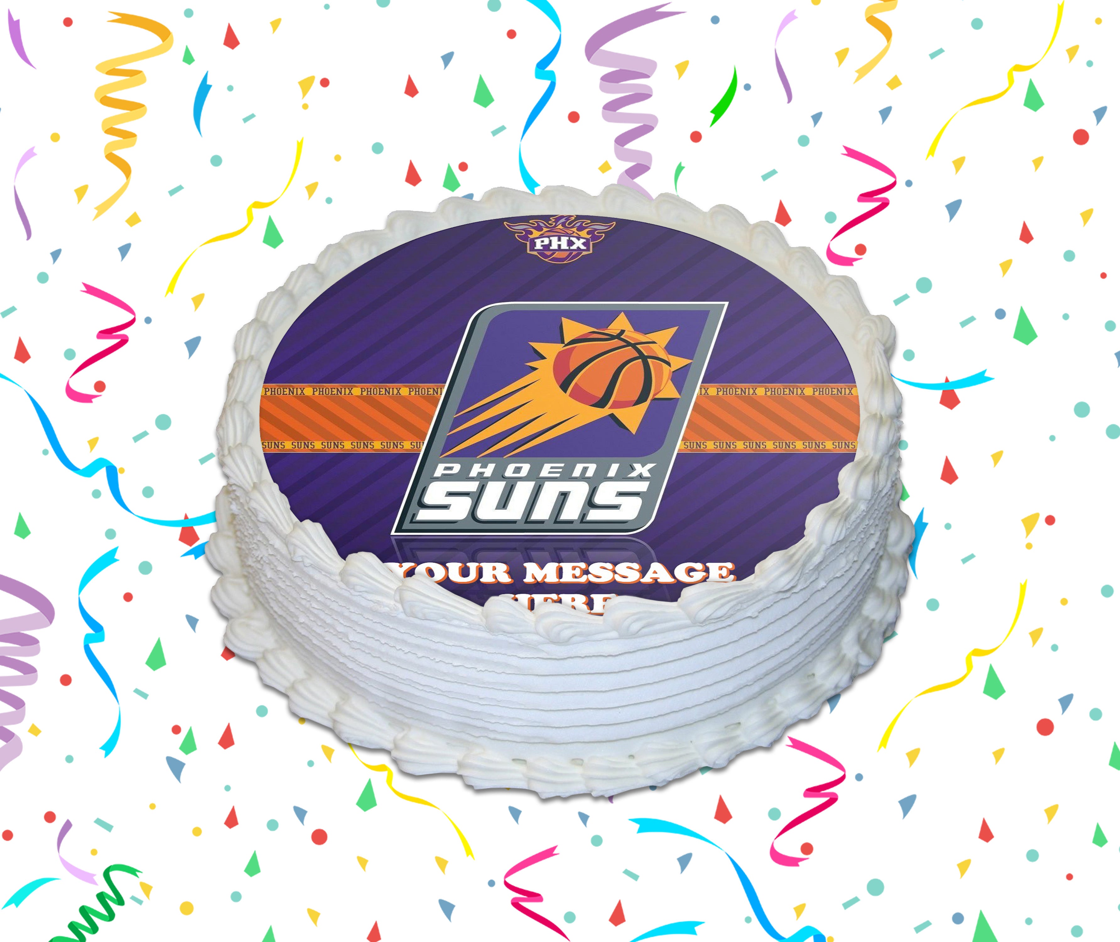 Phoenix Suns Edible Image Cake Topper Personalized Birthday Sheet Cust ...