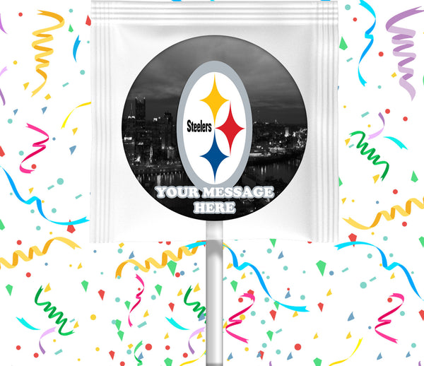 Pittsburgh Steelers Lollipops Party Favors Personalized Suckers 12 Pcs ...