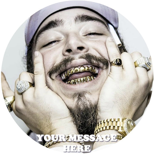 Post Malone Edible Image Cake Topper Personalized Birthday Sheet Custo ...
