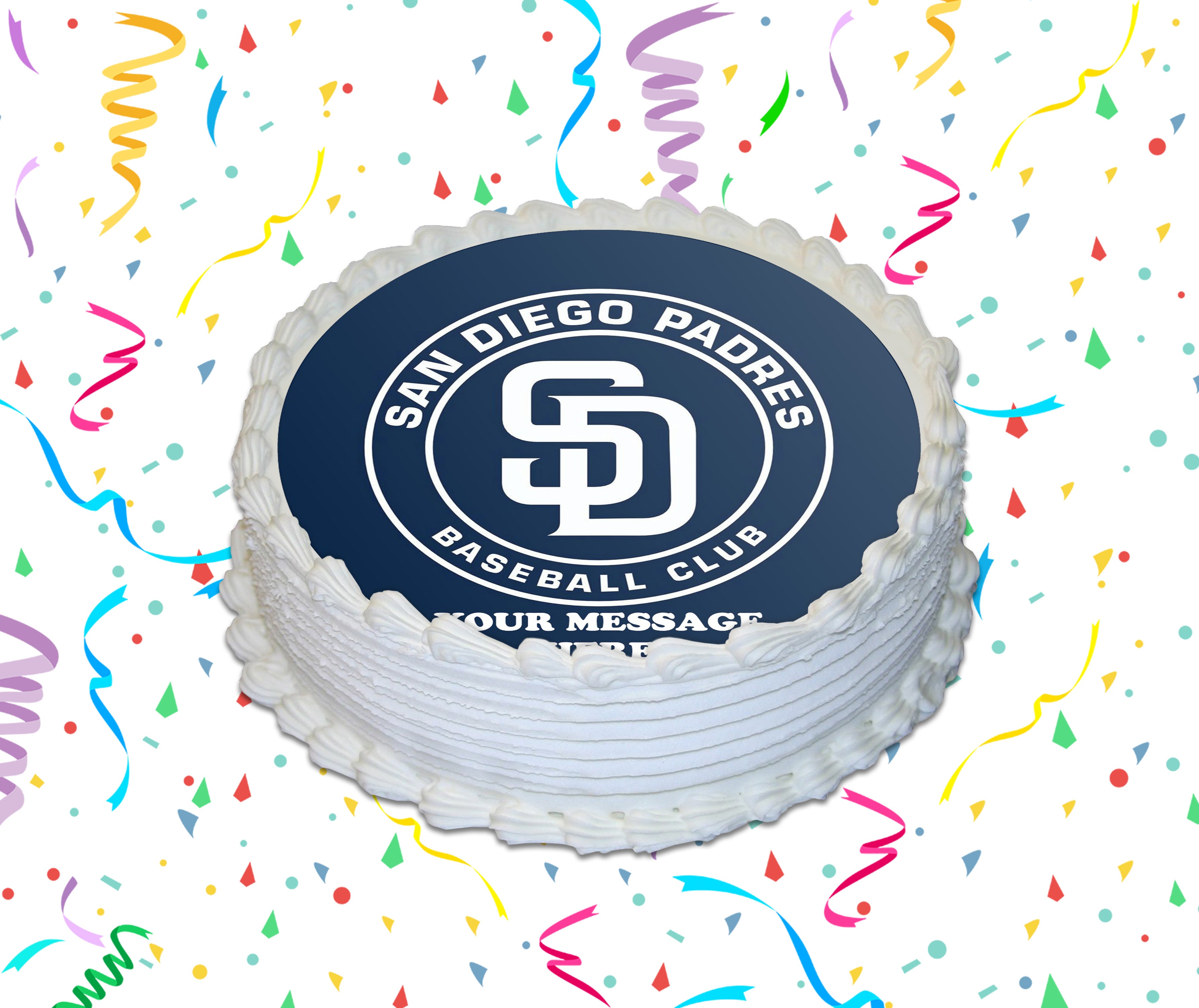 San Diego Padres Edible Image Cake Topper Personalized Birthday Sheet ...
