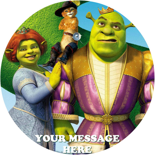 Shrek Edible Image Cake Topper Personalized Birthday Sheet Custom Fros ...