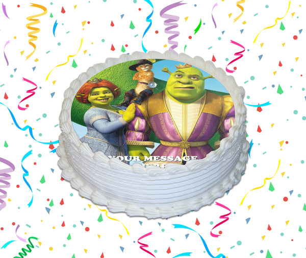 Shrek Edible Image Cake Topper Personalized Birthday Sheet Custom Fros ...