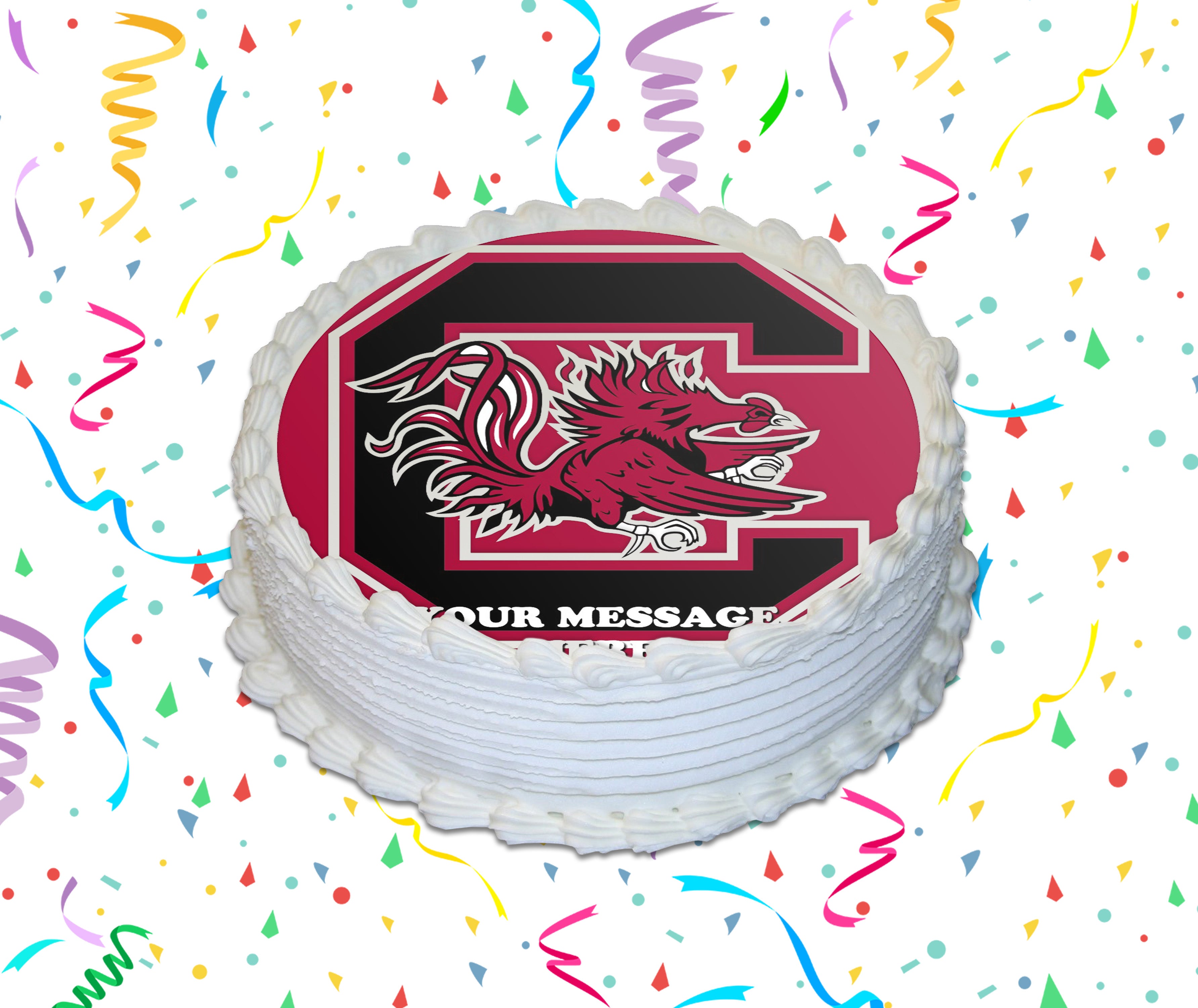 South Carolina Gamecocks Edible Image Cake Topper Personalized Birthda ...