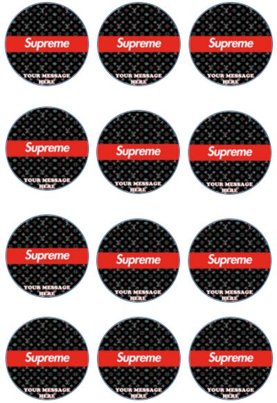 Supreme Edible Cupcake Toppers (12 Images) Cake Image Icing Sugar Shee ...