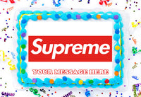 Supreme Edible Image Cake Topper Personalized Birthday Sheet Decoratio ...