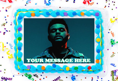 The Weeknd Edible Image Cake Topper Personalized Birthday Sheet Decora ...