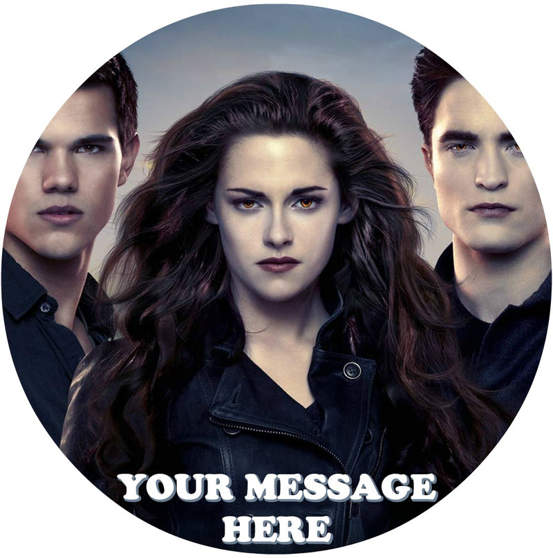 Twilight Edible Image Cake Topper Personalized Birthday Sheet Custom F ...