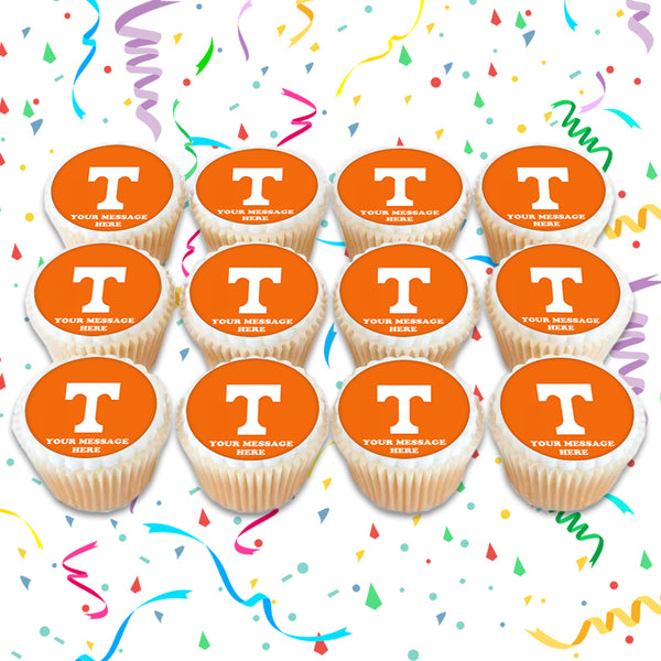 University Of Tennessee Edible Cupcake Toppers (12 Images) Cake Image ...