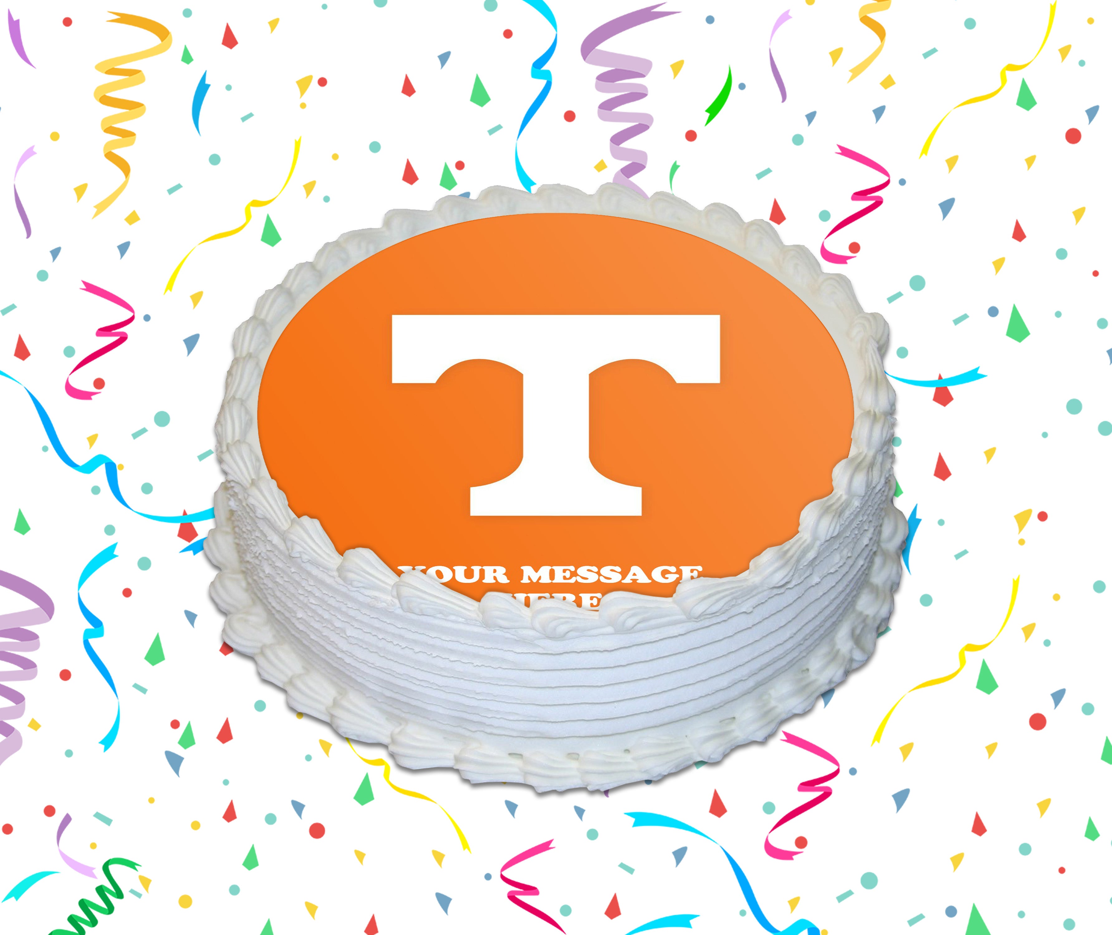 University Of Tennessee Edible Image Cake Topper Personalized Birthday ...