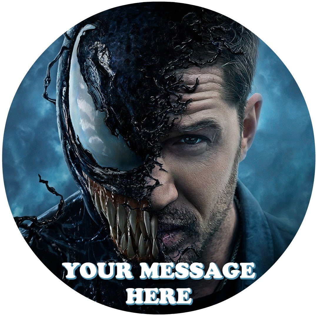 Venom Edible Image Cake Topper Personalized Birthday Sheet Custom Fros ...