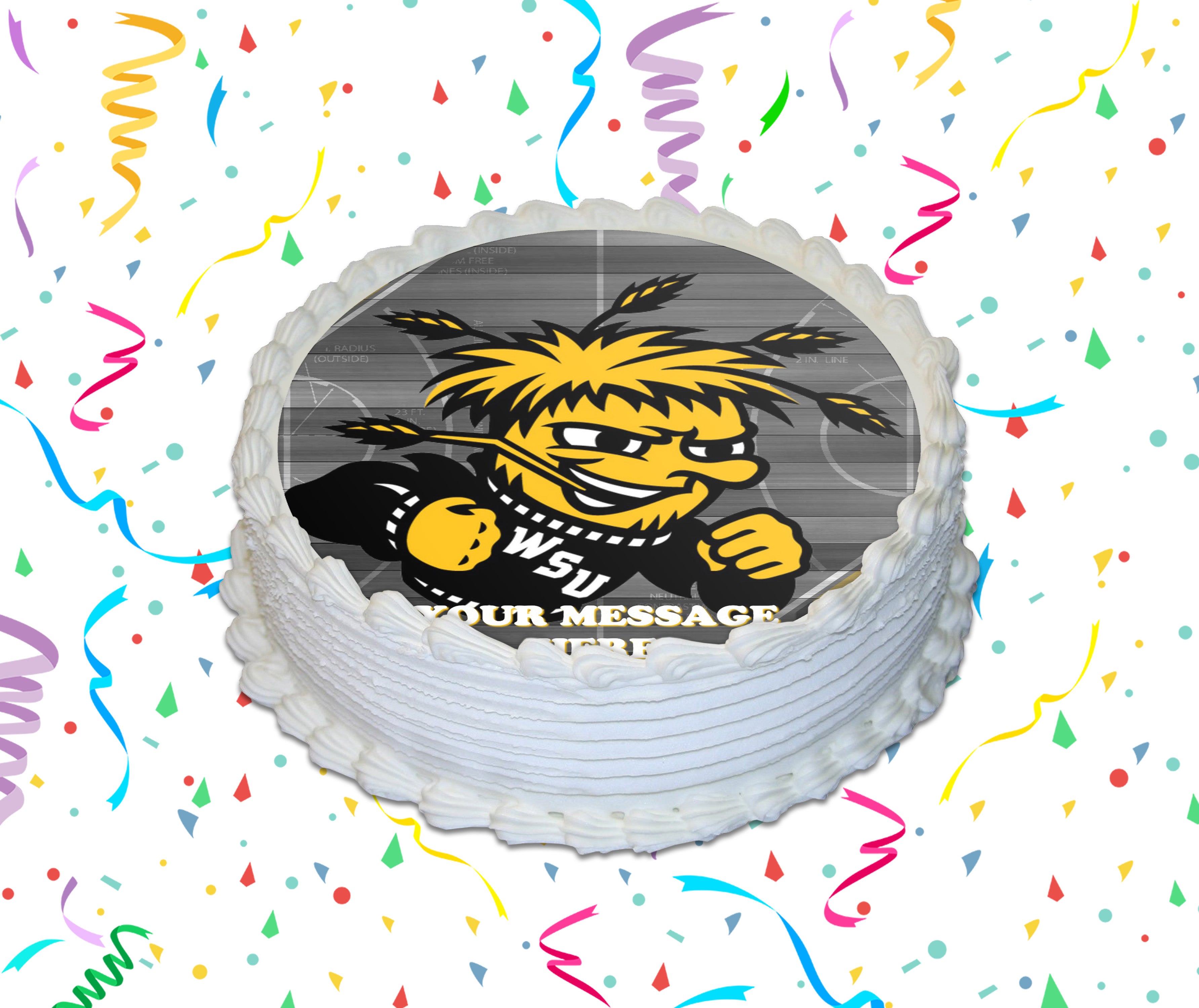 Wichita State Shockers Edible Image Cake Topper Personalized Birthday ...